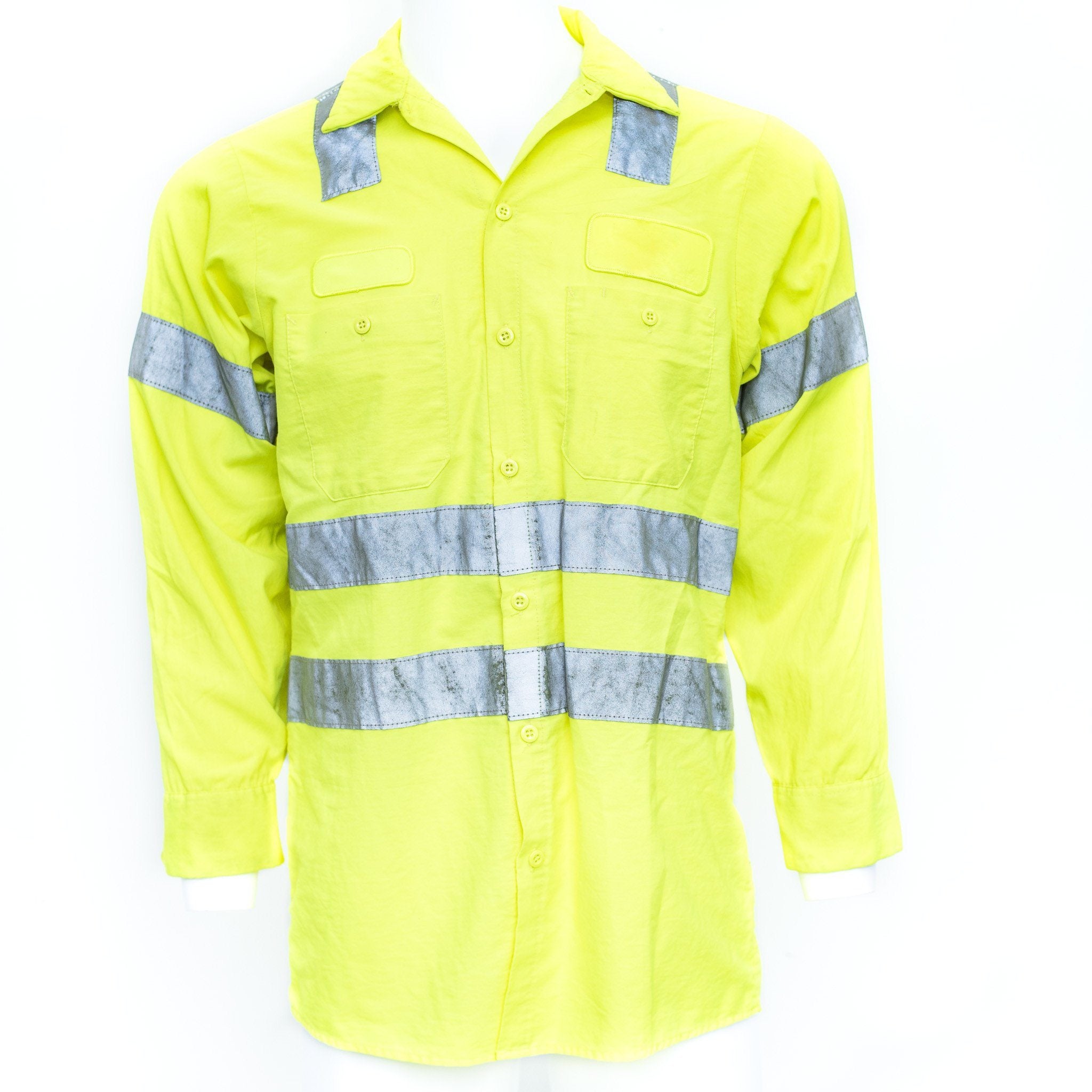 Used Long Sleeve Hi Vis Work Shirt - Long Sleeve Safety Shirt | Walt's ...