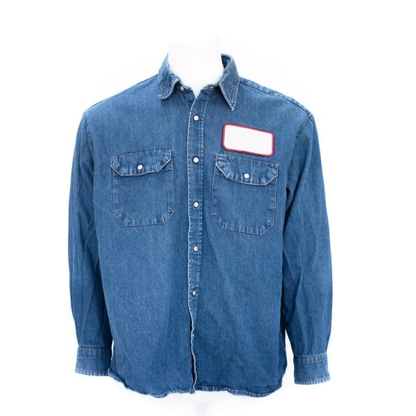 Used Denim Long Sleeve Work Shirt | Walt's – Walt's Used Workwear